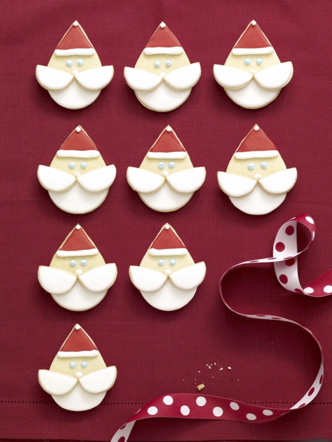 Easy Santa Cookies (with Royal Icing) - Tara Teaspoon