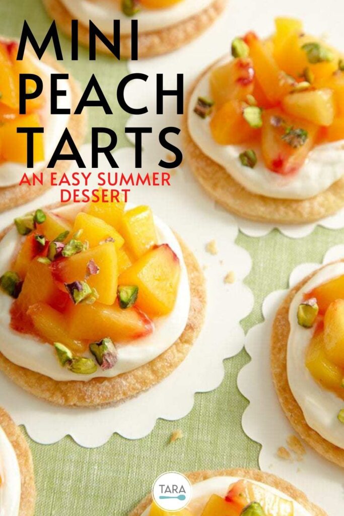 Easy Mini Peach Tarts - Use Fresh or Frozen Peaches | Tara Teaspoon