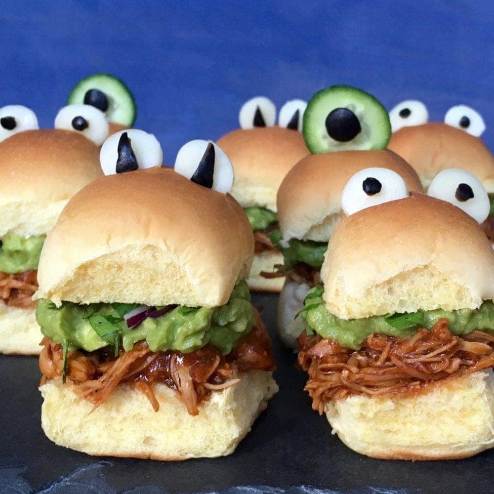 Halloween Monster Chicken Sliders