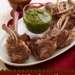 Baby Lamb Chops Appetizer with Red and Green Sauces | Tara Teaspoon