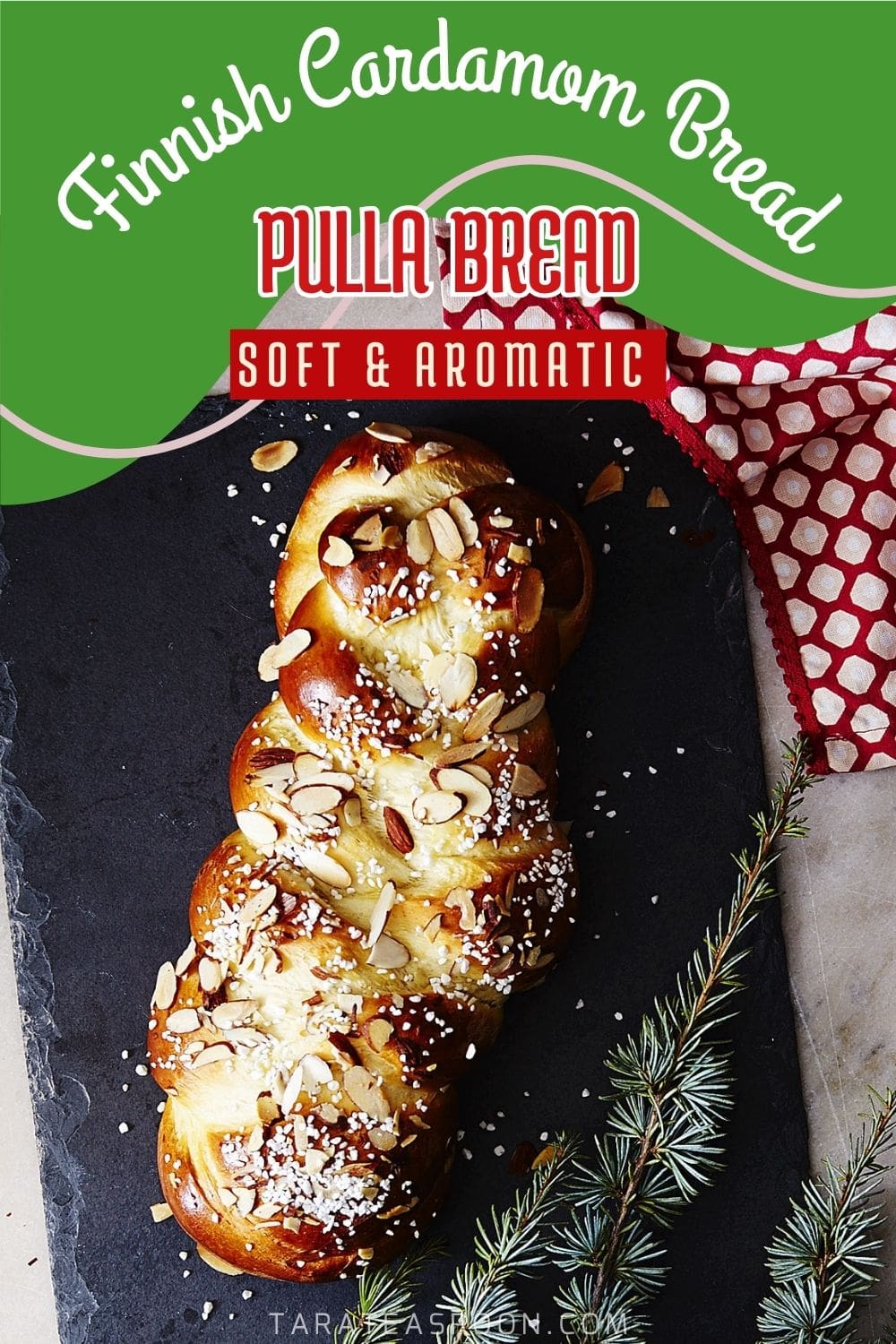Pulla Bread - Finnish Cardamom Bread a.k.a. Nisu - Tara Teaspoon