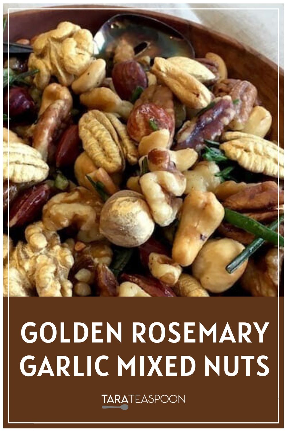 Golden Rosemary Garlic Mixed Nuts - Tara Teaspoon