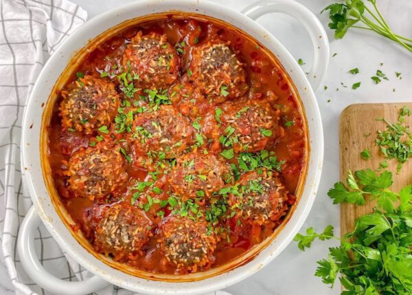 Classic Porcupine Meatballs With Rice Cooked Inside - Tara Teaspoon