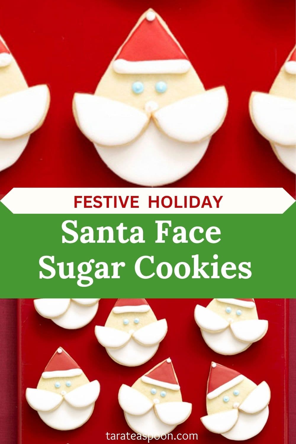 Easy Santa Cookies (with Royal Icing) - Tara Teaspoon