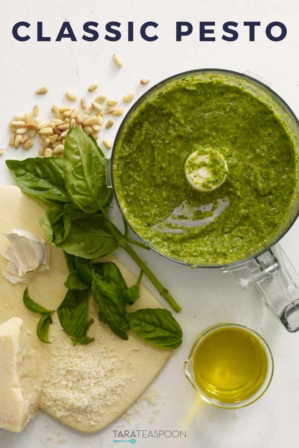 Classic Basil Pesto Sauce Recipe - Tara Teaspoon