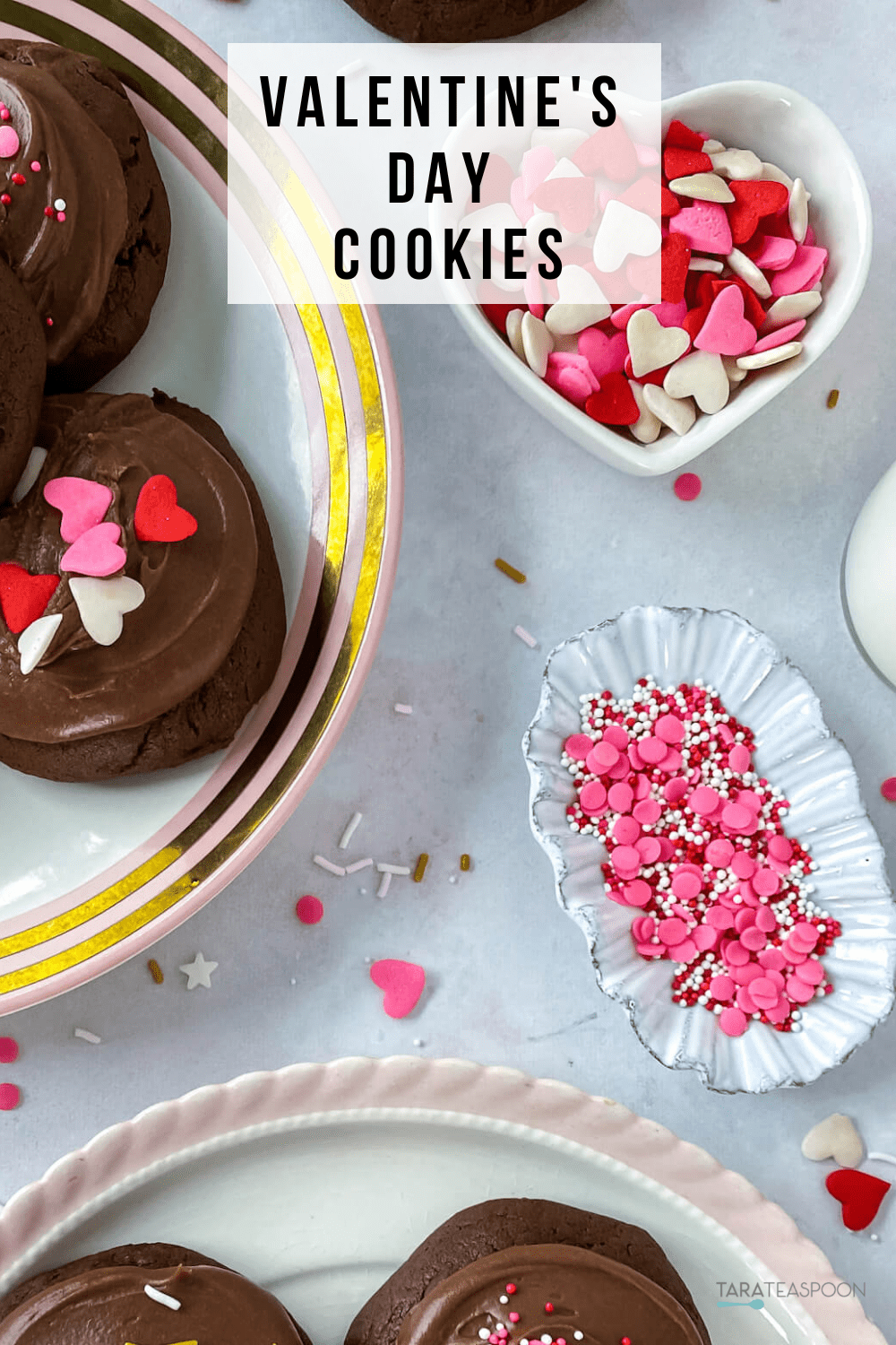 Valentine's Chocolate Cookies with Marshmallows - Tara Teaspoon