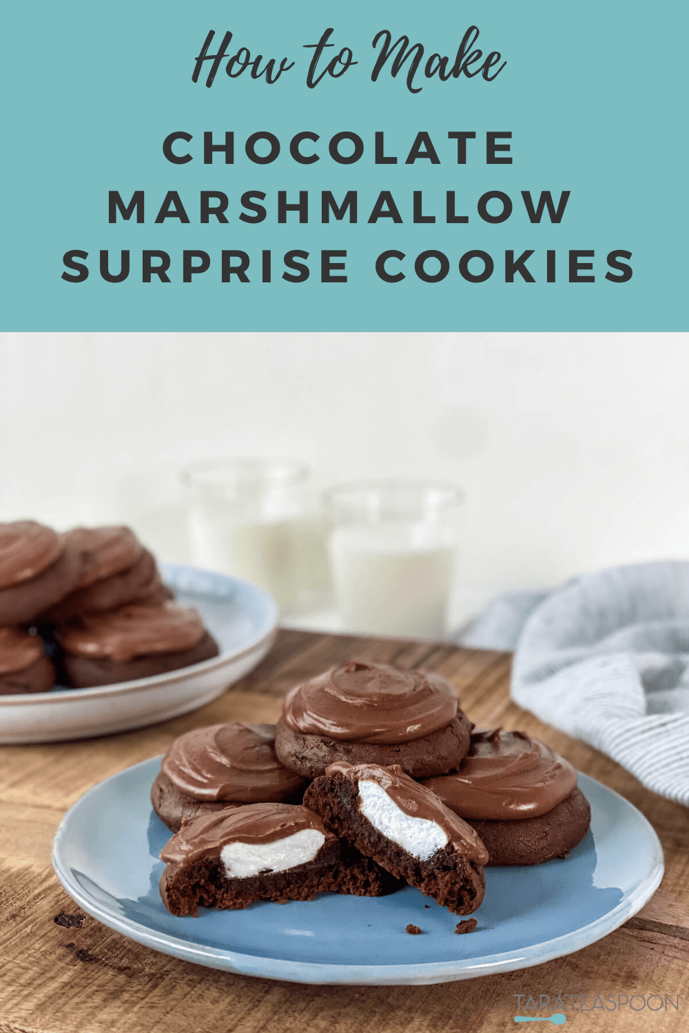 Chocolate Marshmallow Surprise Cookies - Tara Teaspoon