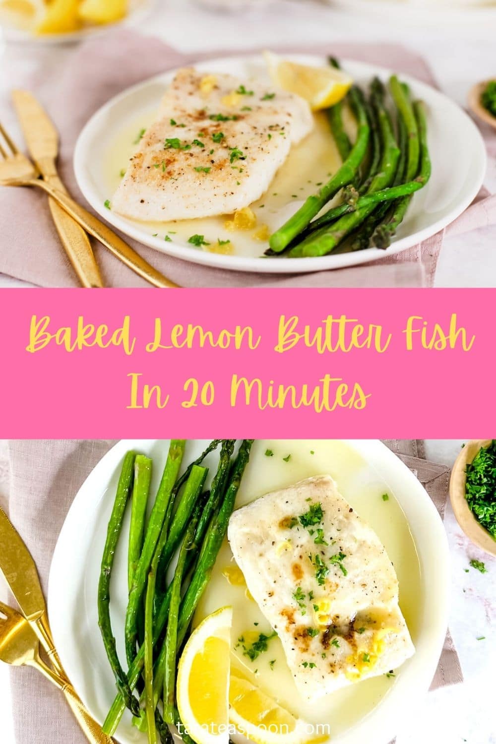 Baked Lemon Butter Fish - Tara Teaspoon
