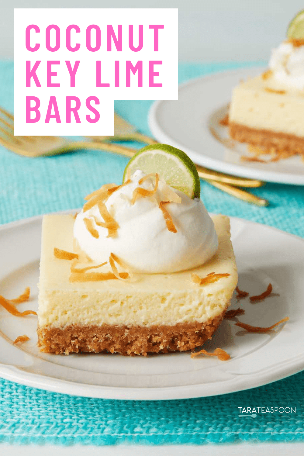 Key Lime Pie Bars with Coconut - Tara Teaspoon