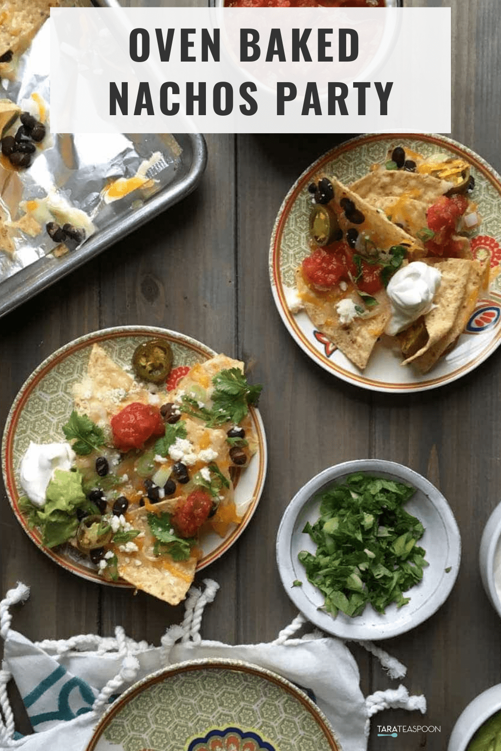 Oven-Baked Nachos Party