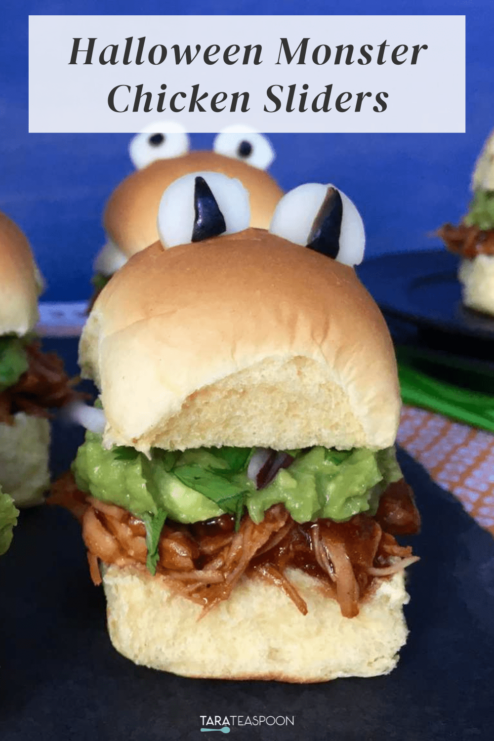 Halloween Monster Chicken Sliders