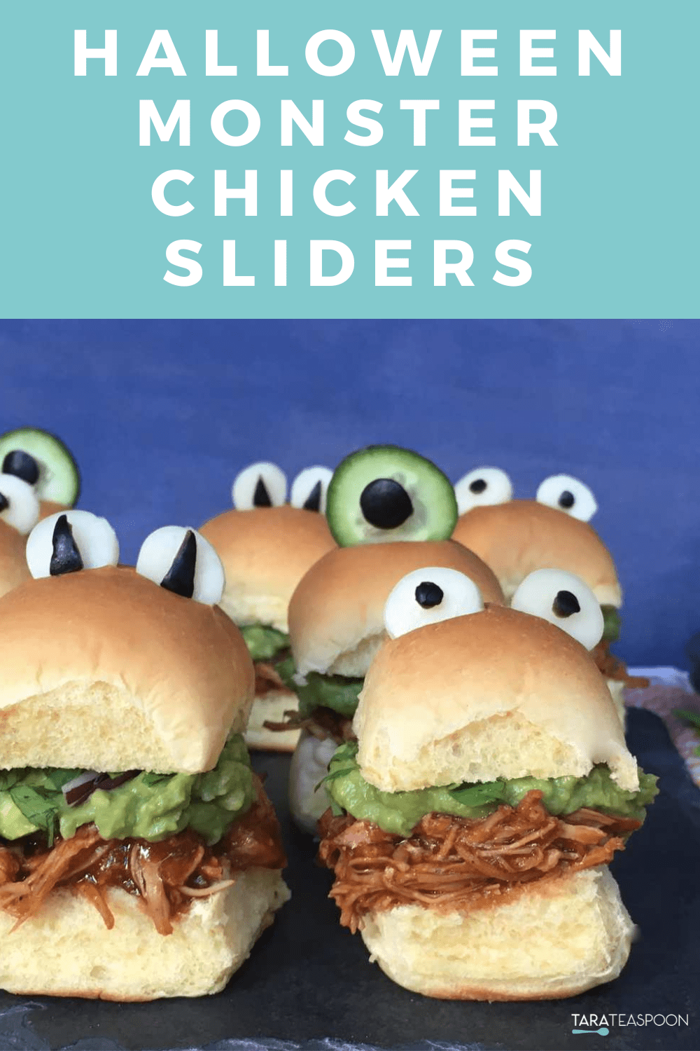 Halloween Monster Chicken Sliders
