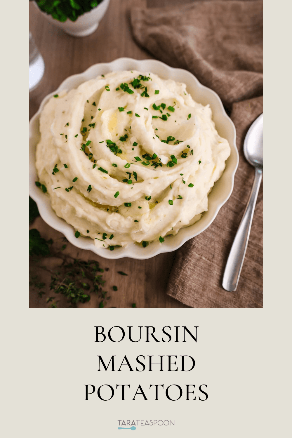 Boursin Mashed Potatoes - Tara Teaspoon