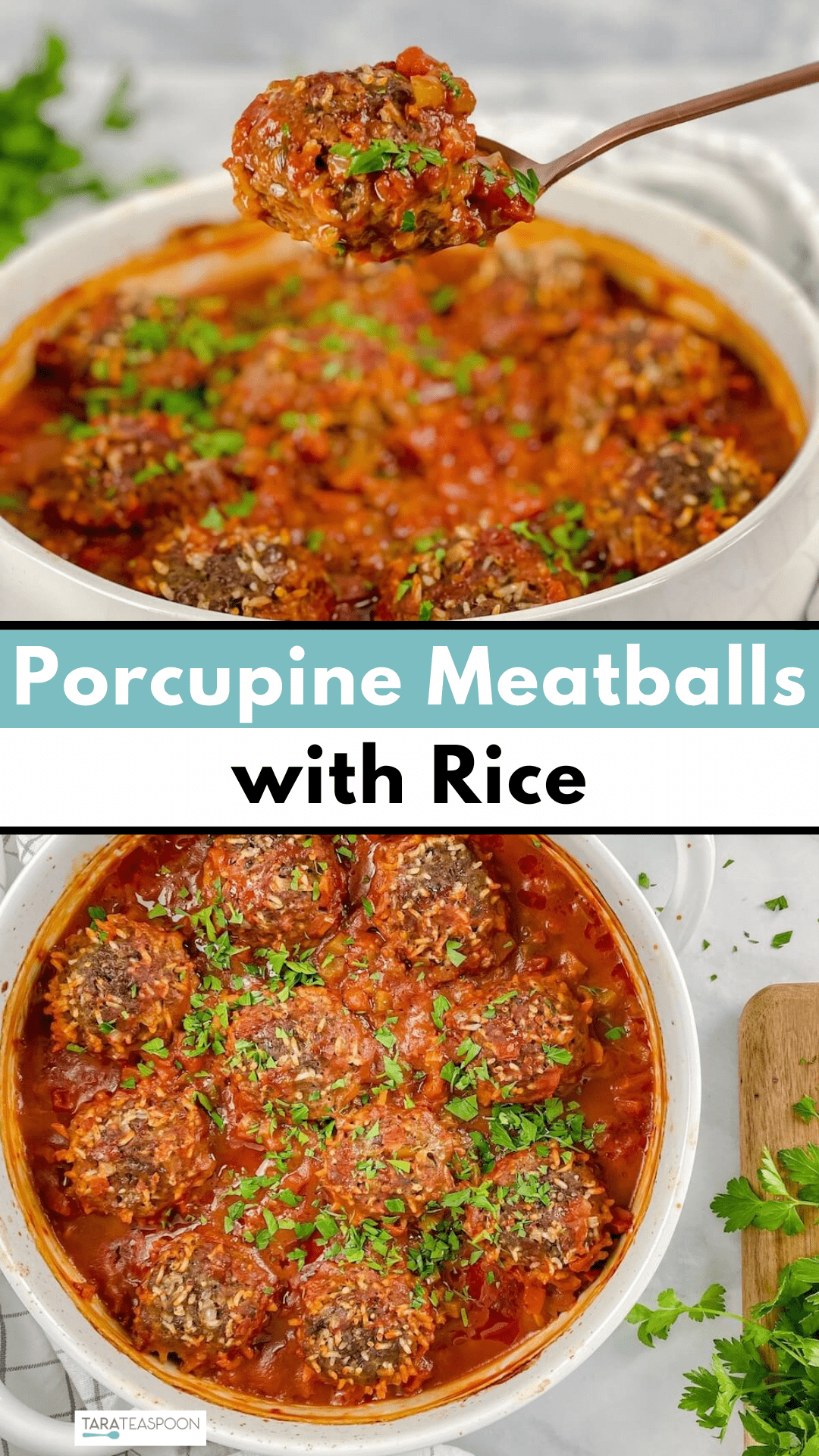 Classic Porcupine Meatballs With Rice Cooked Inside - Tara Teaspoon
