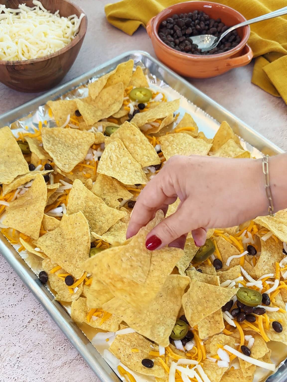Oven-Baked Nachos Party