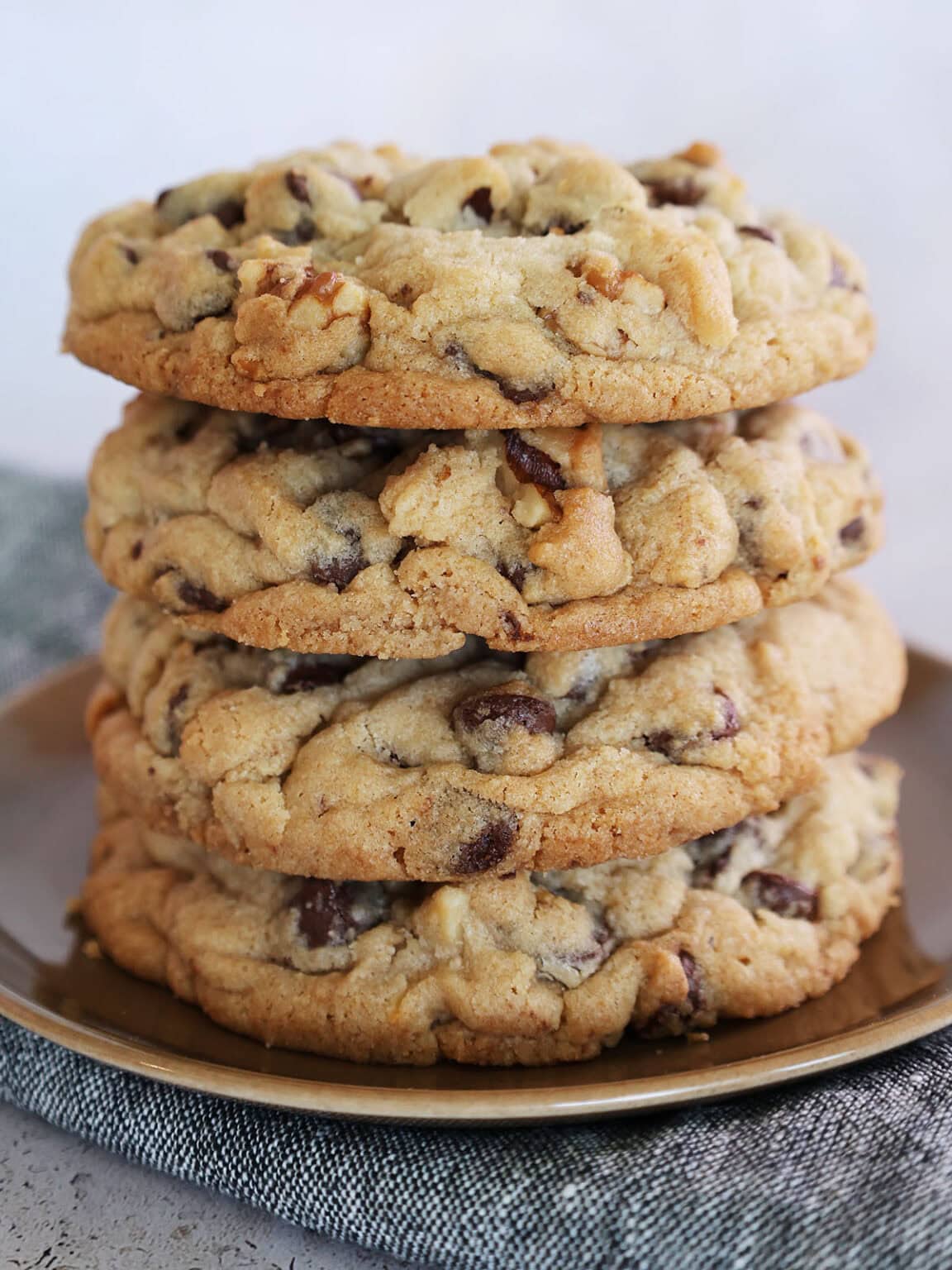 Thick and Soft Chocolate Chip Walnut Cookies - Tara Teaspoon
