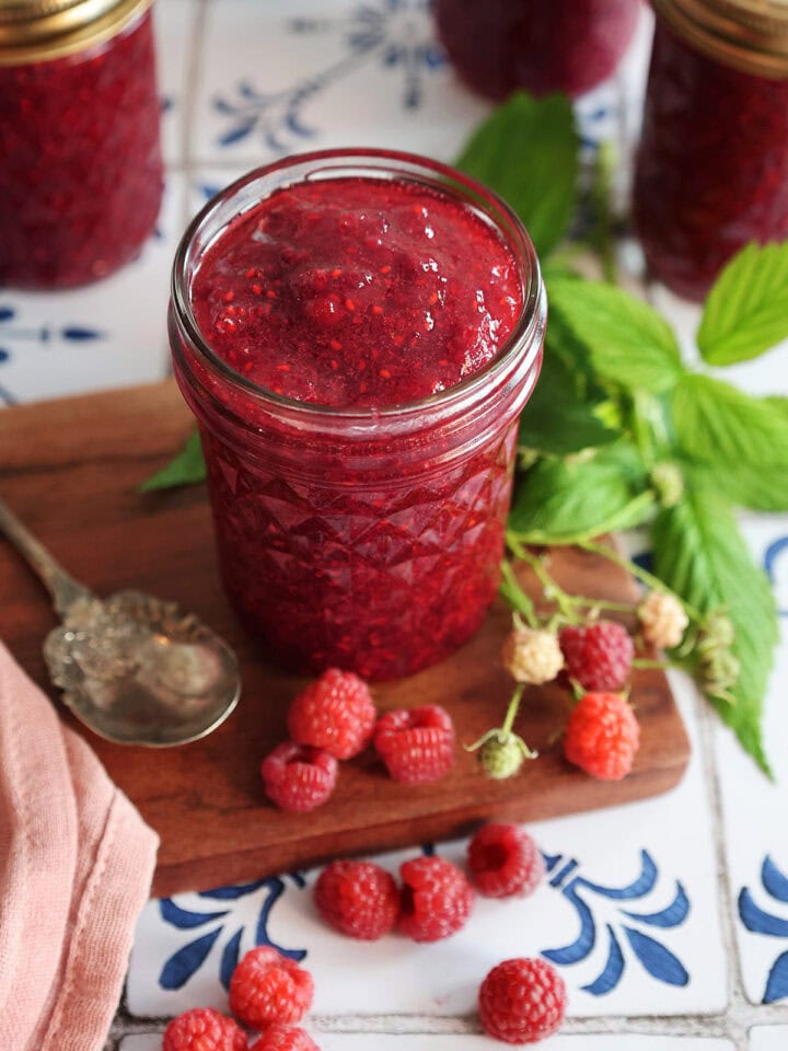 Raspberry Freezer Jam - Tara Teaspoon