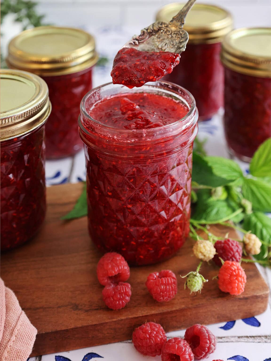 Raspberry Freezer Jam - Tara Teaspoon