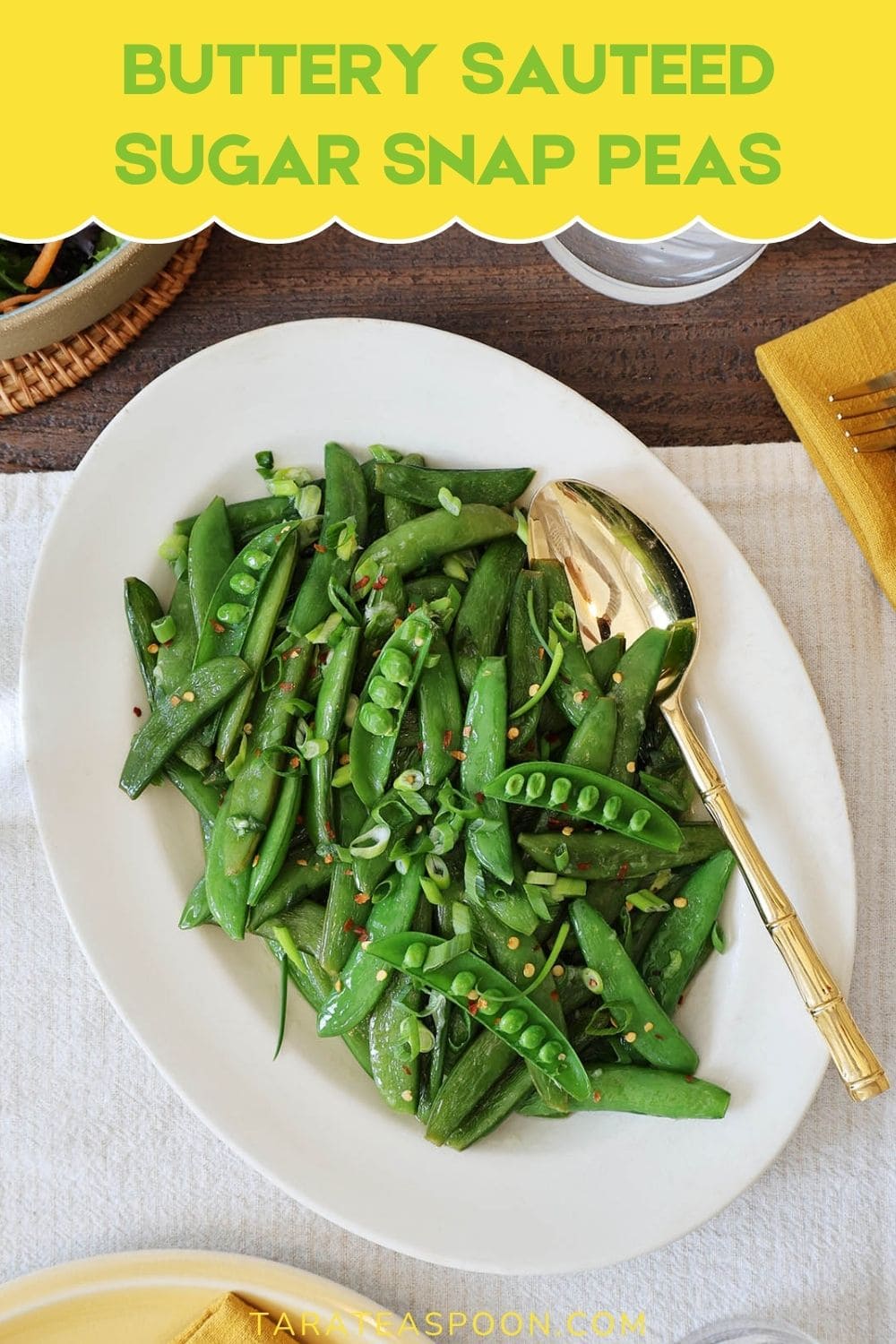 Sautéed Sugar Snap Peas - Tara Teaspoon